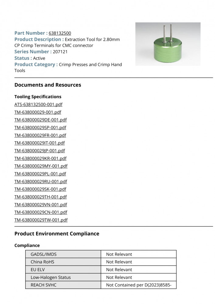 638132500 tooling document page 1