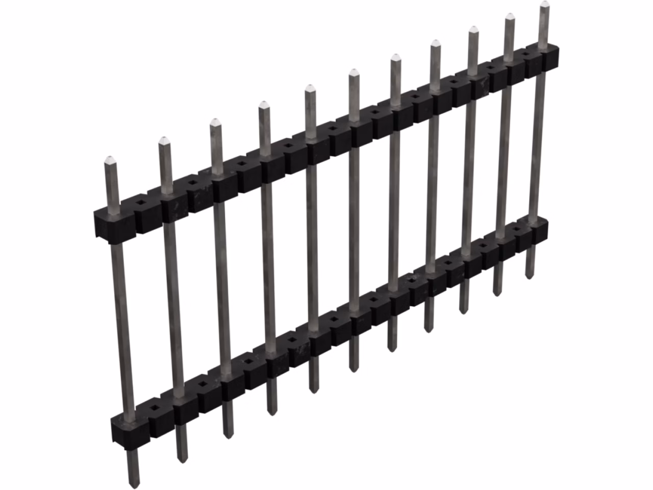 Milli-Grid Header, Single Row, Dual Body, Through Hole, Vertical, 21 Circuits with Void Positions, Tin (Sn) Overall Plating, 16.00mm Stacking Height, 3.70mm Tail Length, Tray, Lead-Free for sale