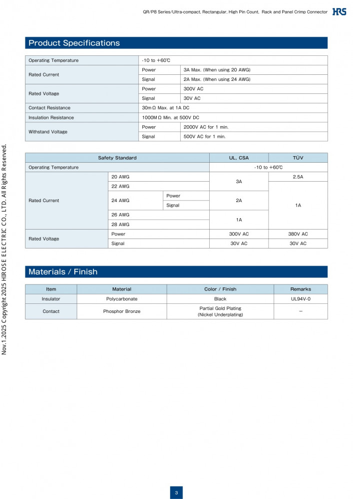 HRS QR/P8 document page 3