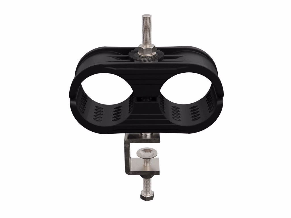Dual Side, 1-Hole, Feeder Clamp for 1-5/8