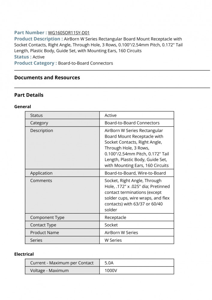 WG160SOR11SY-D01 document page 1