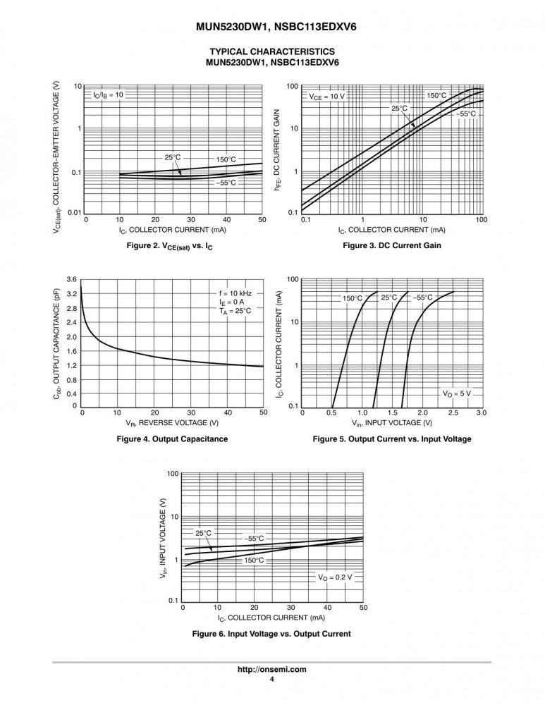 SMUN5230DW1T1G datasheet page 4