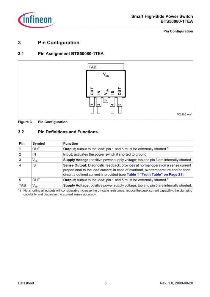 BTS50080-1TEA datasheet page 6