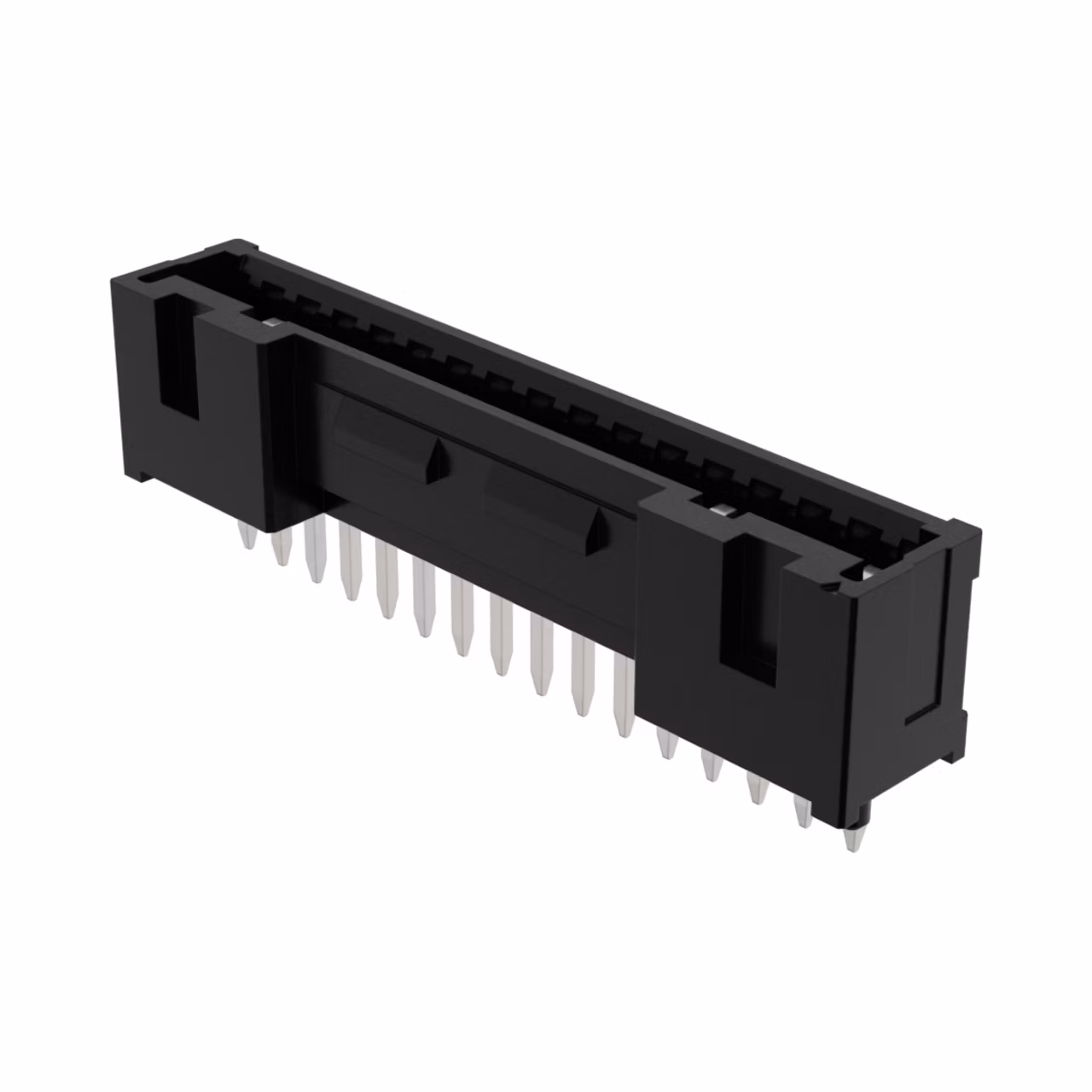1.25mm Pitch, Micro-Lock Plus PCB Header, Single Row, Vertical, Through Hole, Tin-Bismuth Plating, Positive Lock, 16 Circuits, Low-Halogen, Black for sale