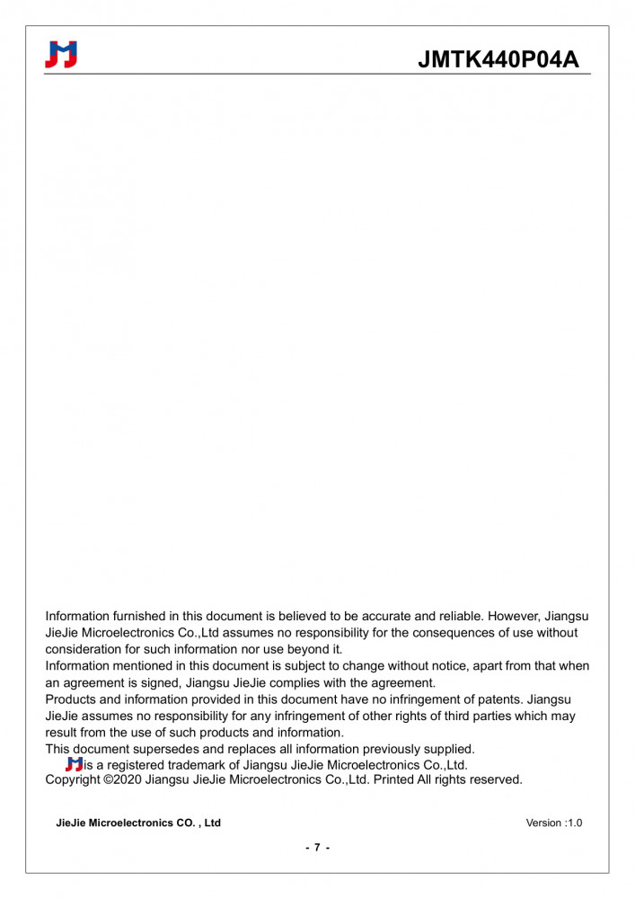 JMTK440P04A datasheet page 7