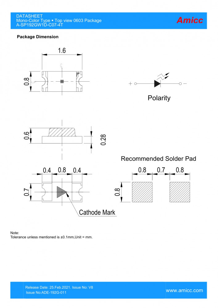 A-SP192GW1D-C07-4T datasheet page 9