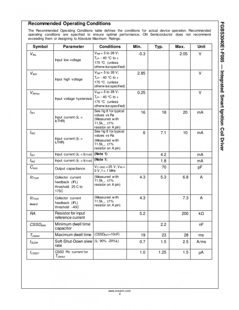 FGBS3040E1-F085 datasheet page 4