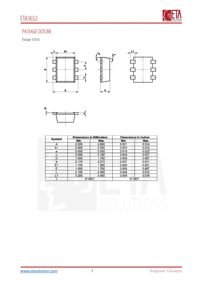 ETA1652FSG datasheet page 7
