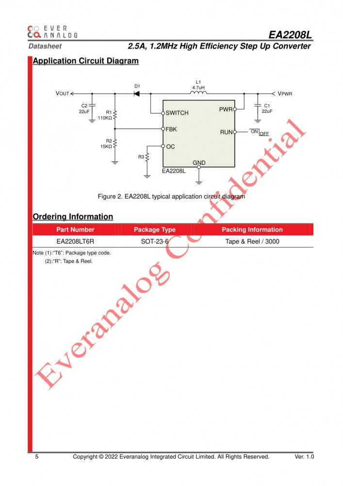 EA2208L datasheet page 5