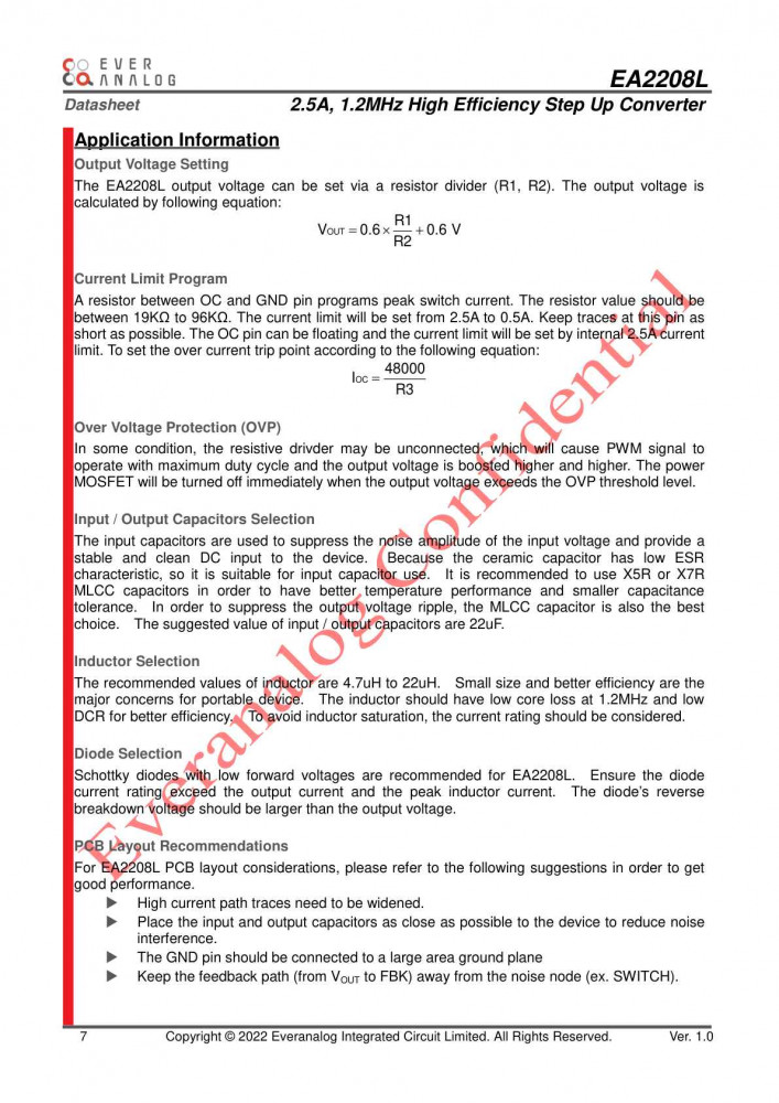 EA2208L datasheet page 7