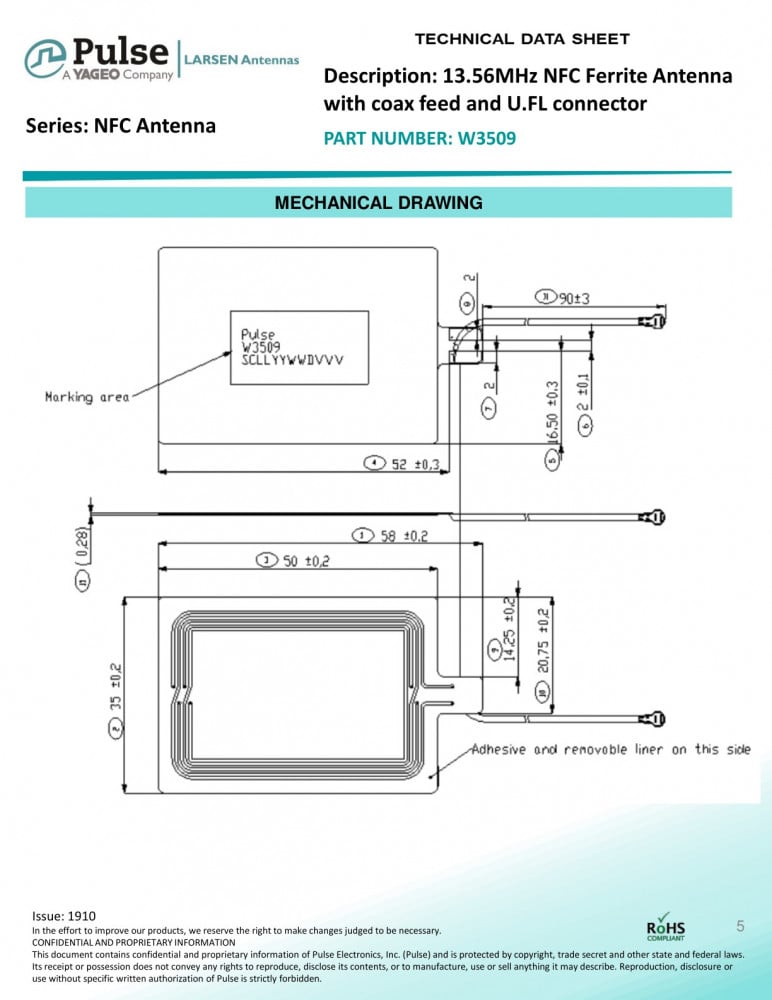 W3509 product document page 5