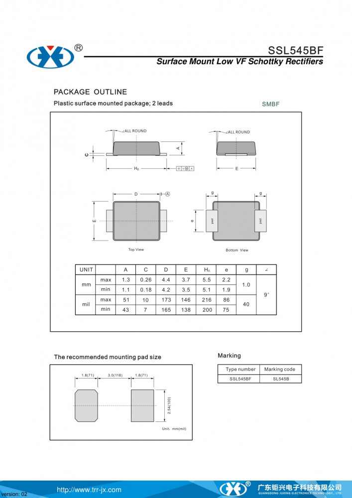 SSL545BF datasheet page 3