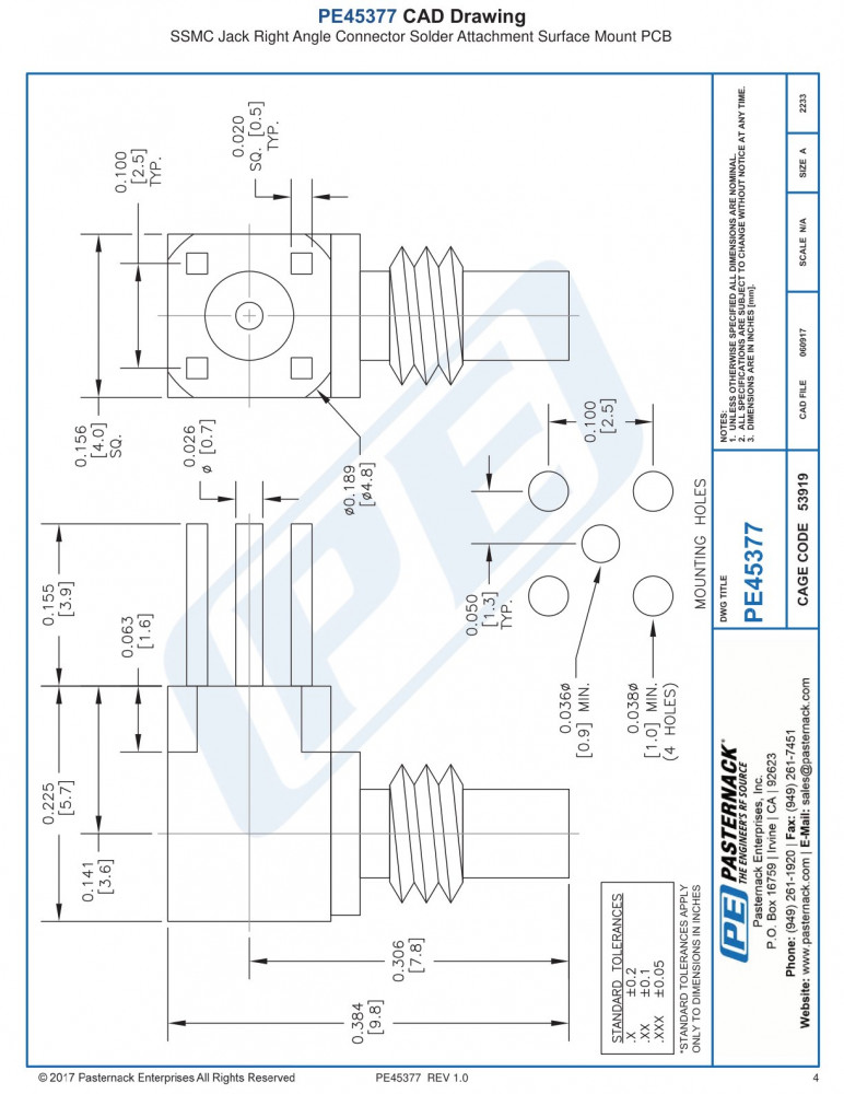 PE45377 technical datasheet page 4