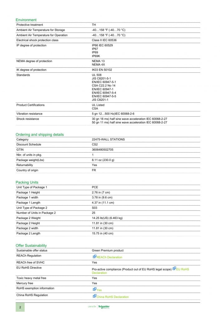 XALD251H29H7 technical document page 2