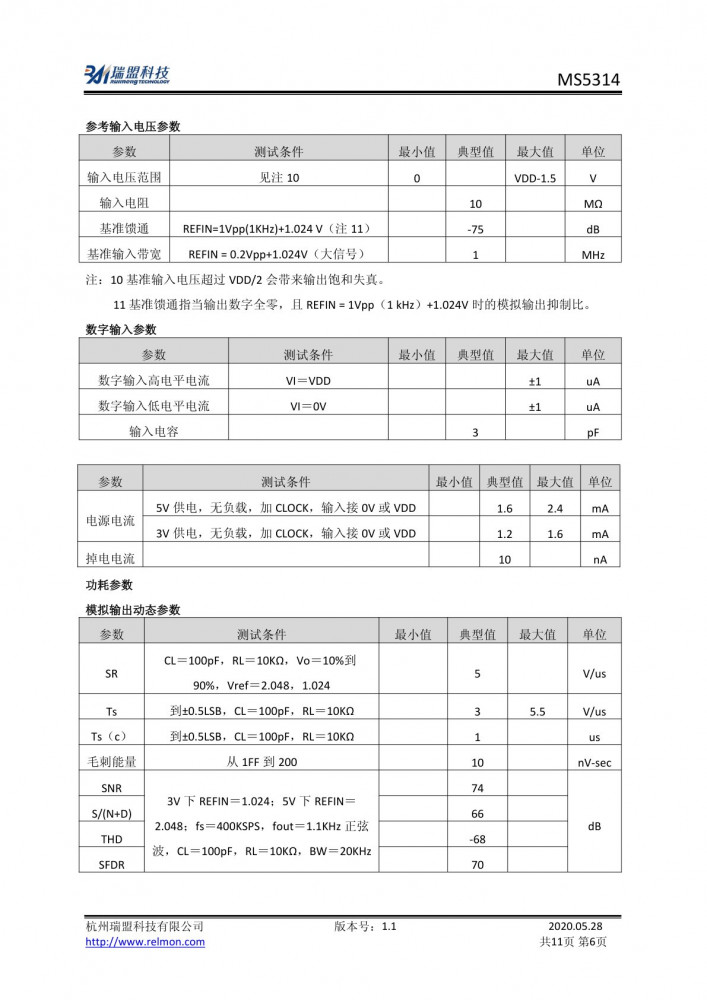 MS5314 datasheet page 6