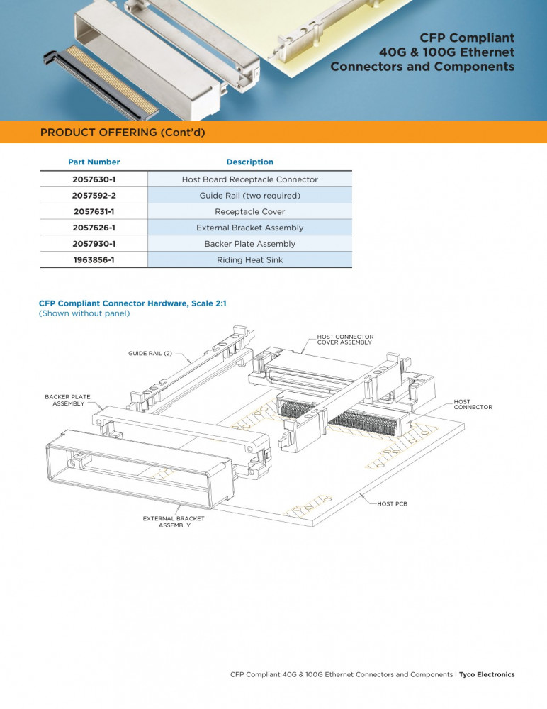 TE Connectivity CFP connector documentation page 3