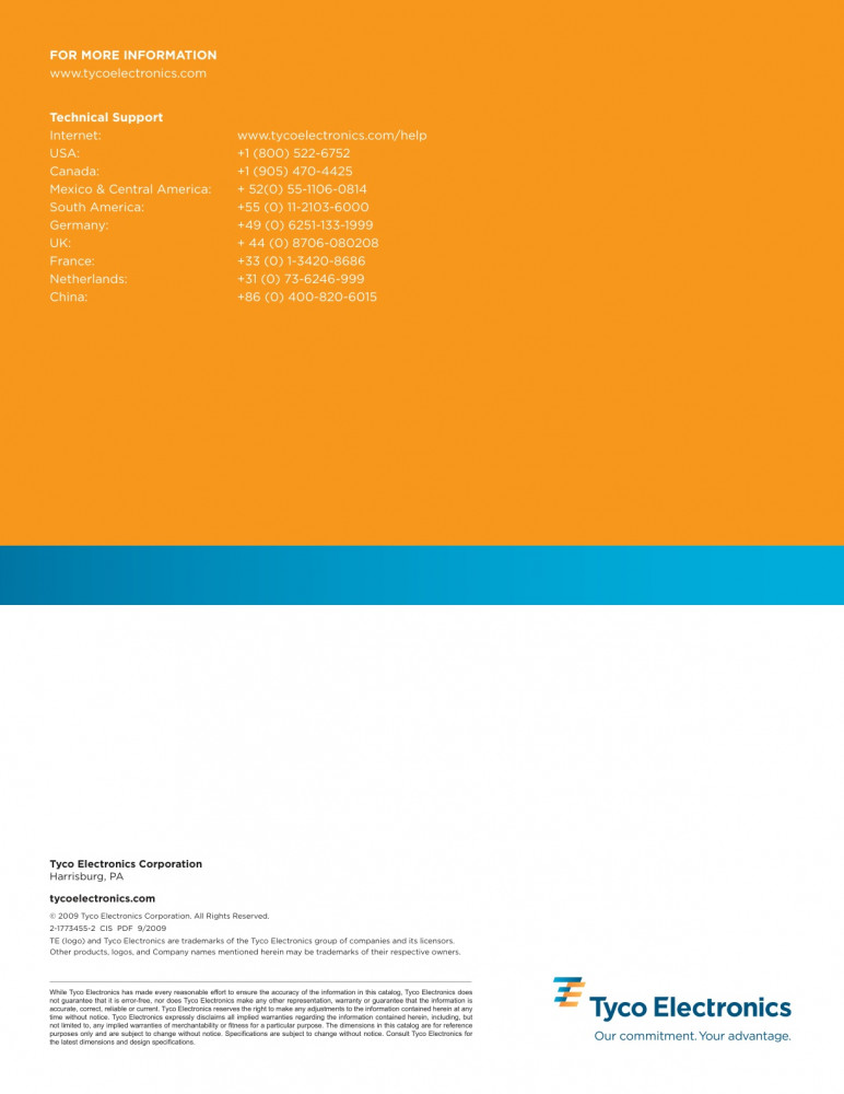 TE Connectivity CFP connector documentation page 4