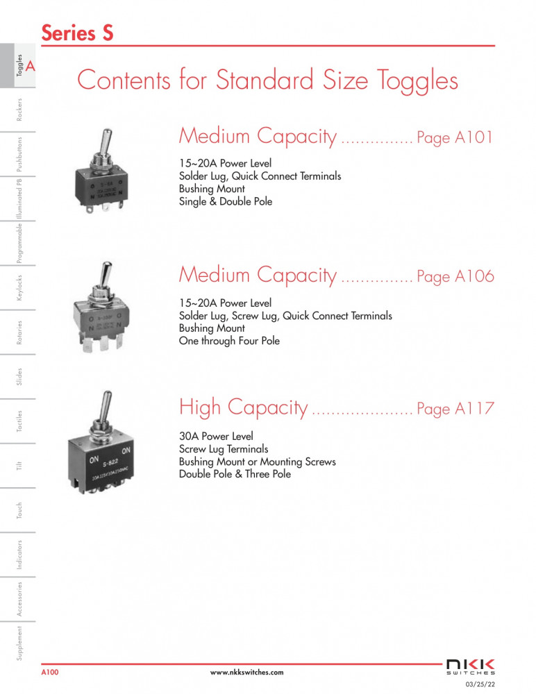 NKK S331 series catalog page 1