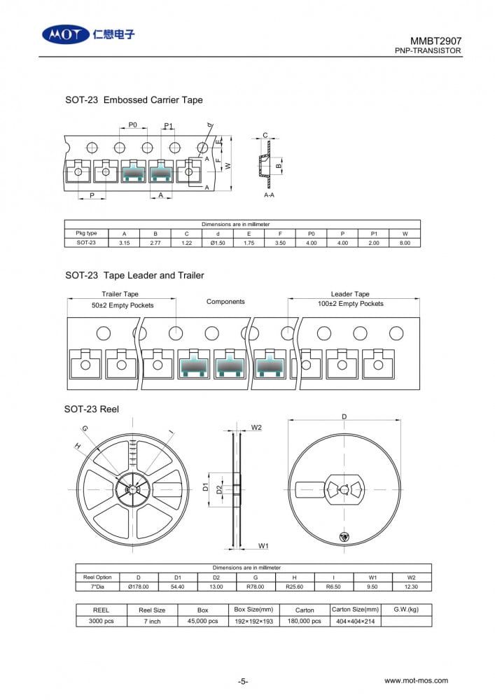 2907/2F datasheet page 5