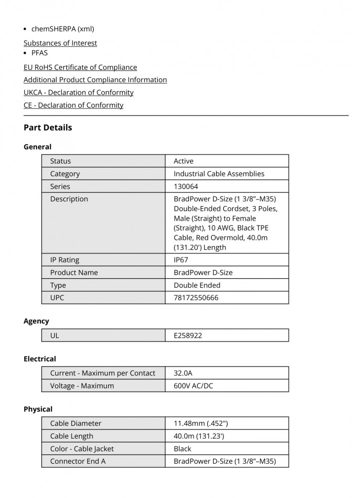 Molex M8 cordset family drawing page 2