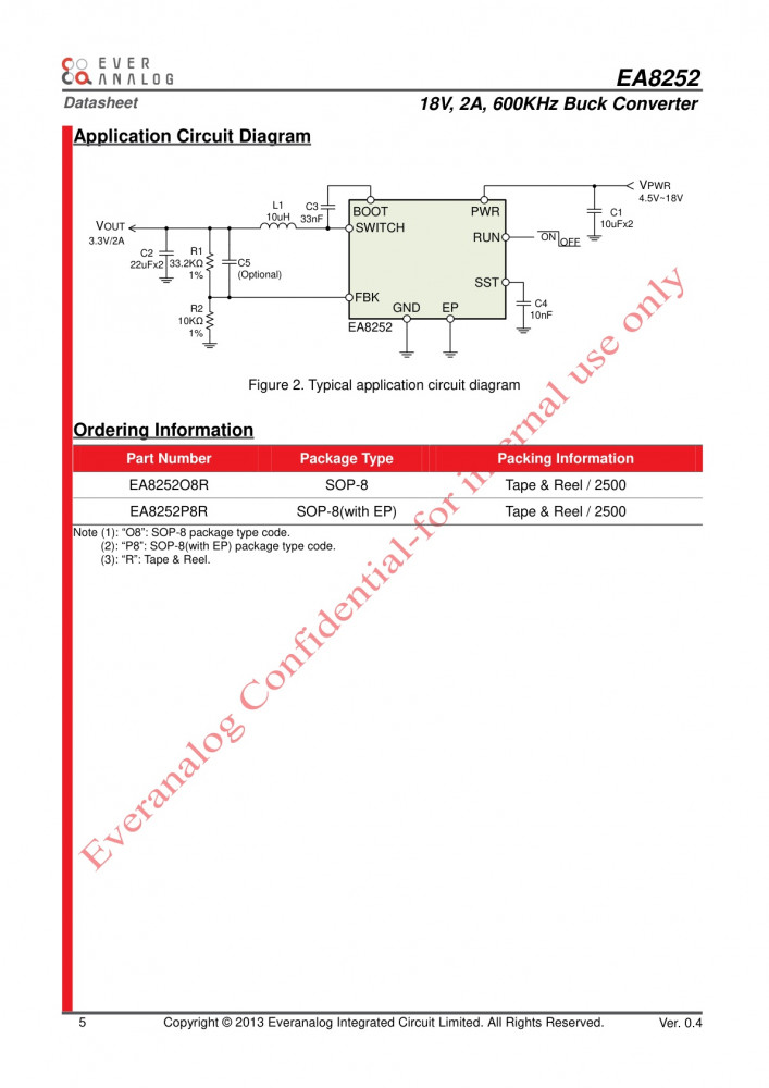 EA8252O8R datasheet page 5