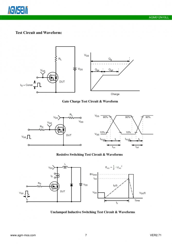 AGM012N10LL datasheet page 7