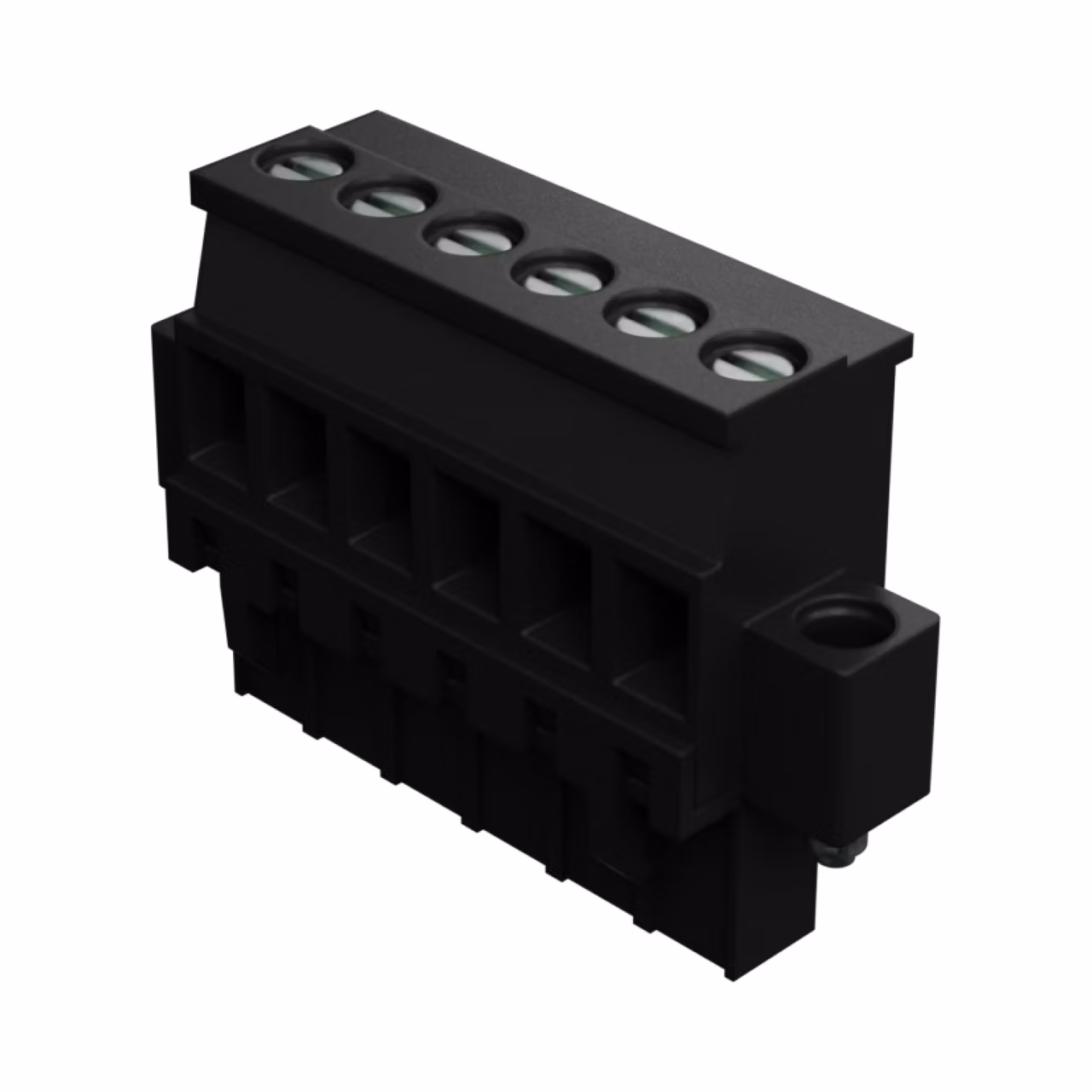 5.00mm Pitch Eurostyle Vertical Plug, with Retention Screws, Front Wire Entry, 6 Circuits for sale