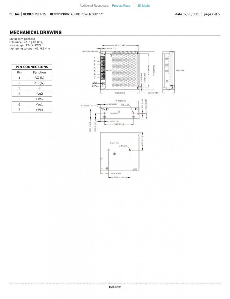 VGD-35-D512 datasheet page 4