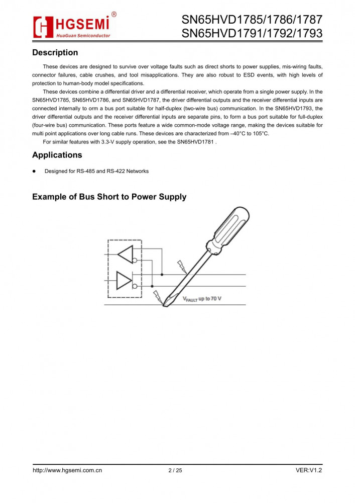 SN65HVD1787EIM/TR datasheet page 2