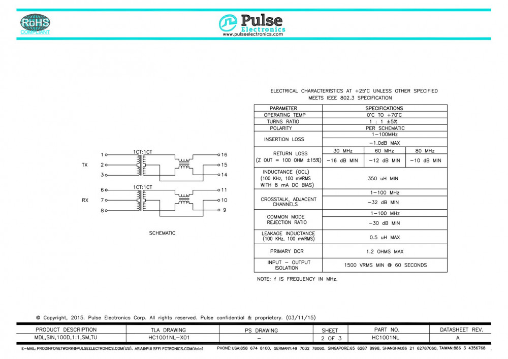 HC1001NLT datasheet page 2