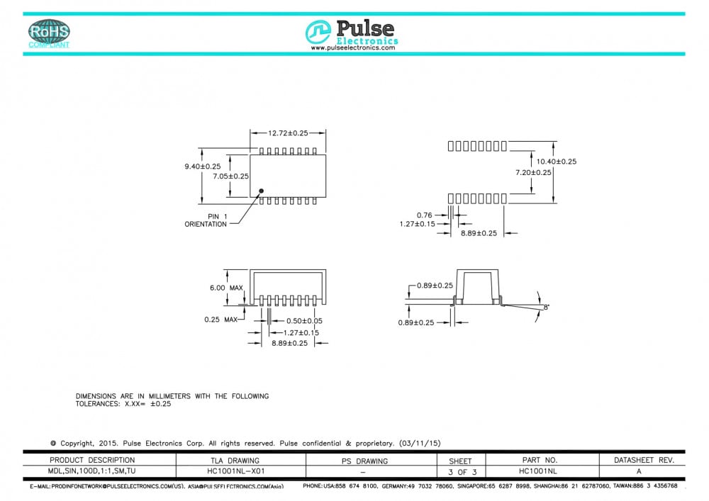 HC1001NLT datasheet page 3