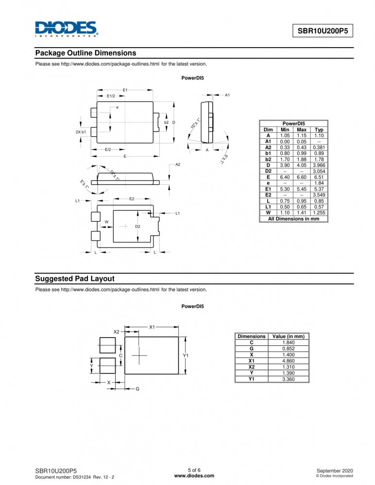 SBR10U200P5-13 datasheet page 5