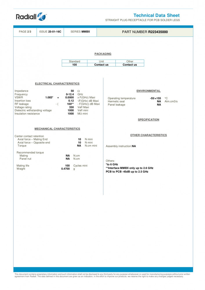 Radiall R223435000 MMBX documentation page 2