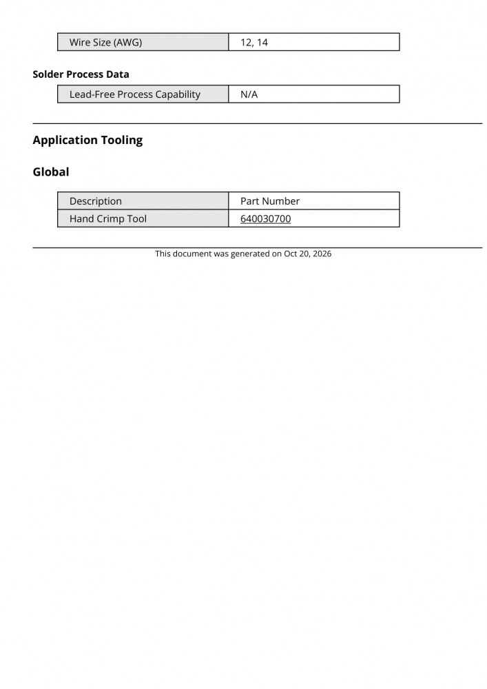 MOLEX 190080038 technical document page 3