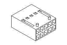 C-Grid III PCB Receptacle, 2.54mm Pitch, Single Row, Right-Angle, Shrouded, 30 Circuits, 0.38µm Gold (Au) Plating
