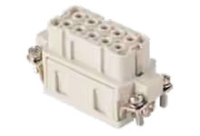 Heavy-Duty Crimp Contact Insert, Female, 10-Pole, 16A, for Crimp Contacts, Size 10A «49x16» for sale