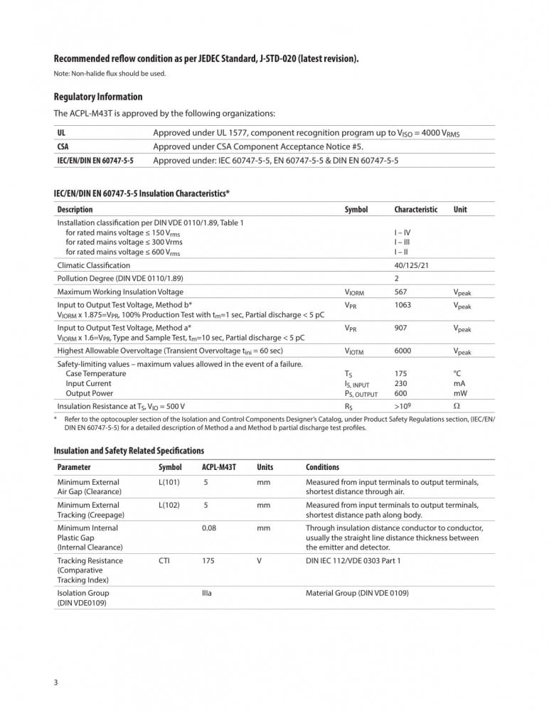 ACPL-M43T datasheet page 3