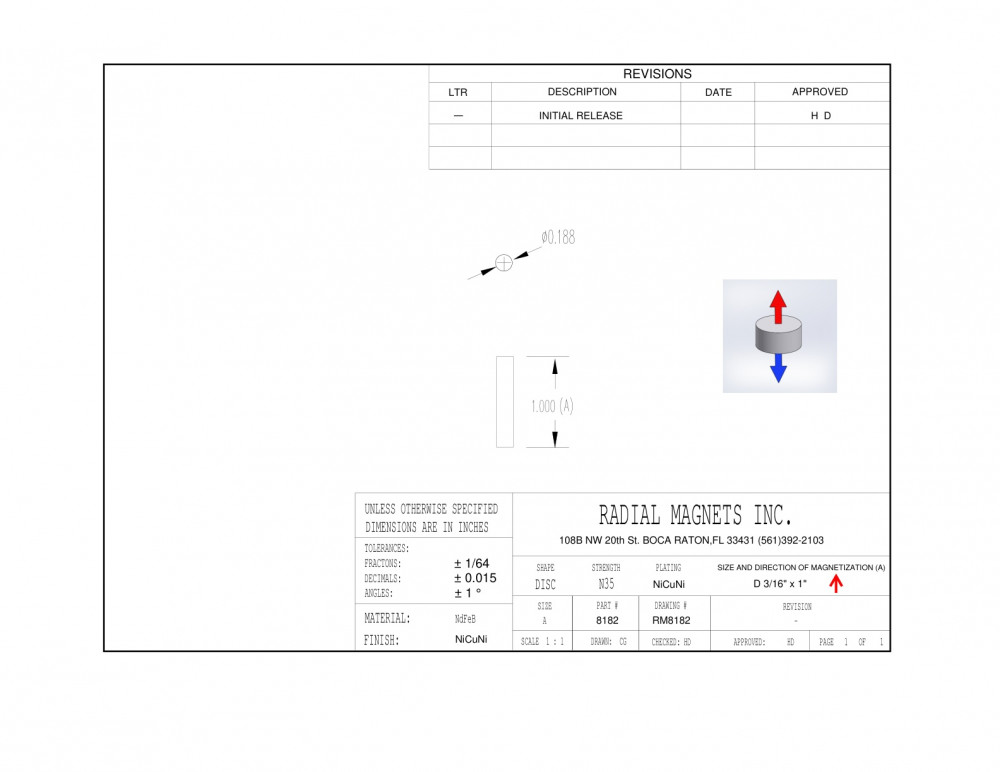 8182 RM8182 product drawing