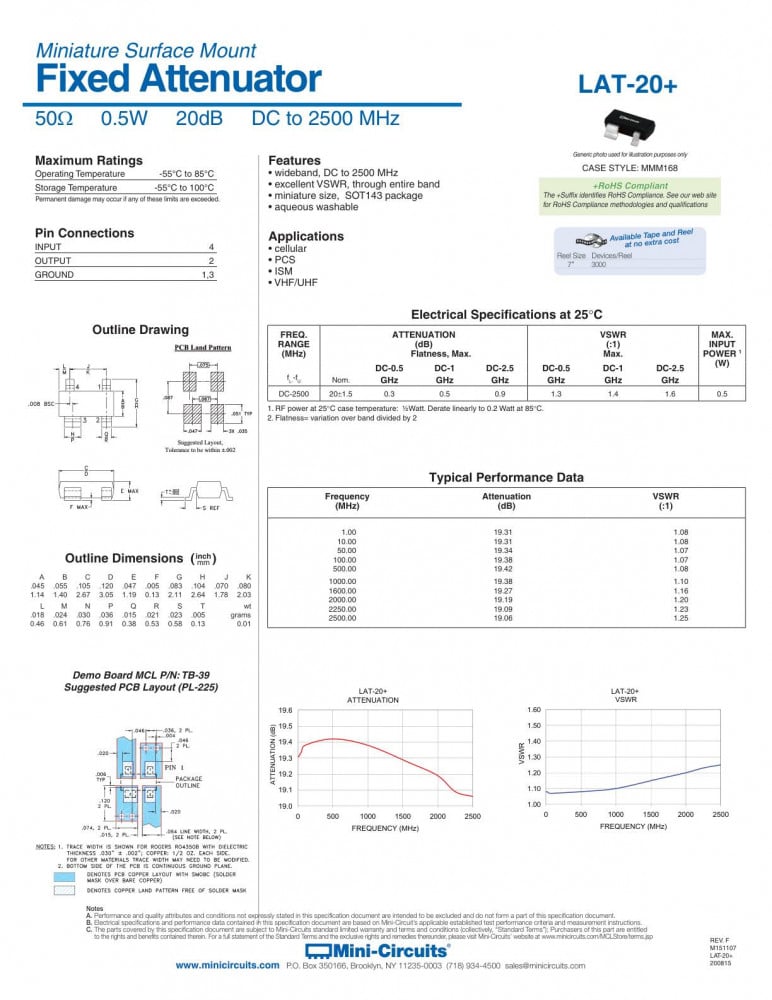 LAT-20+ official specification document preview