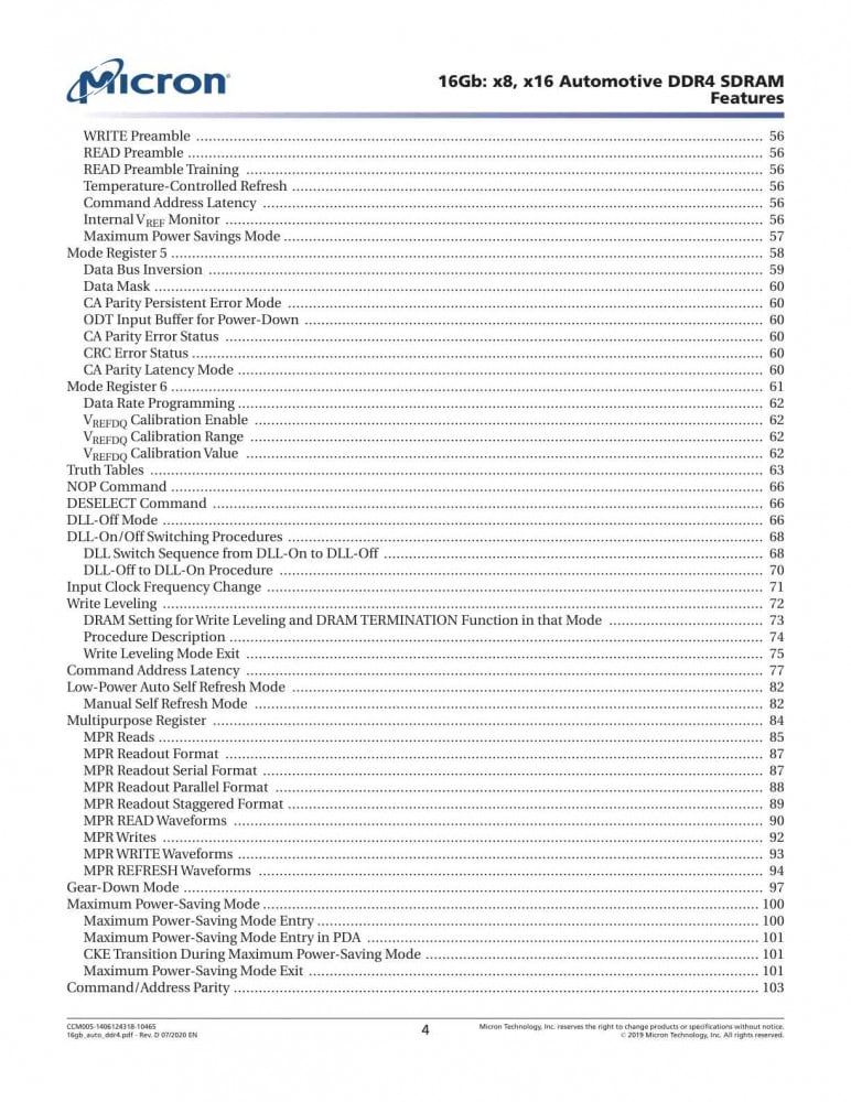 MT40A1G16KH-062E datasheet page 4