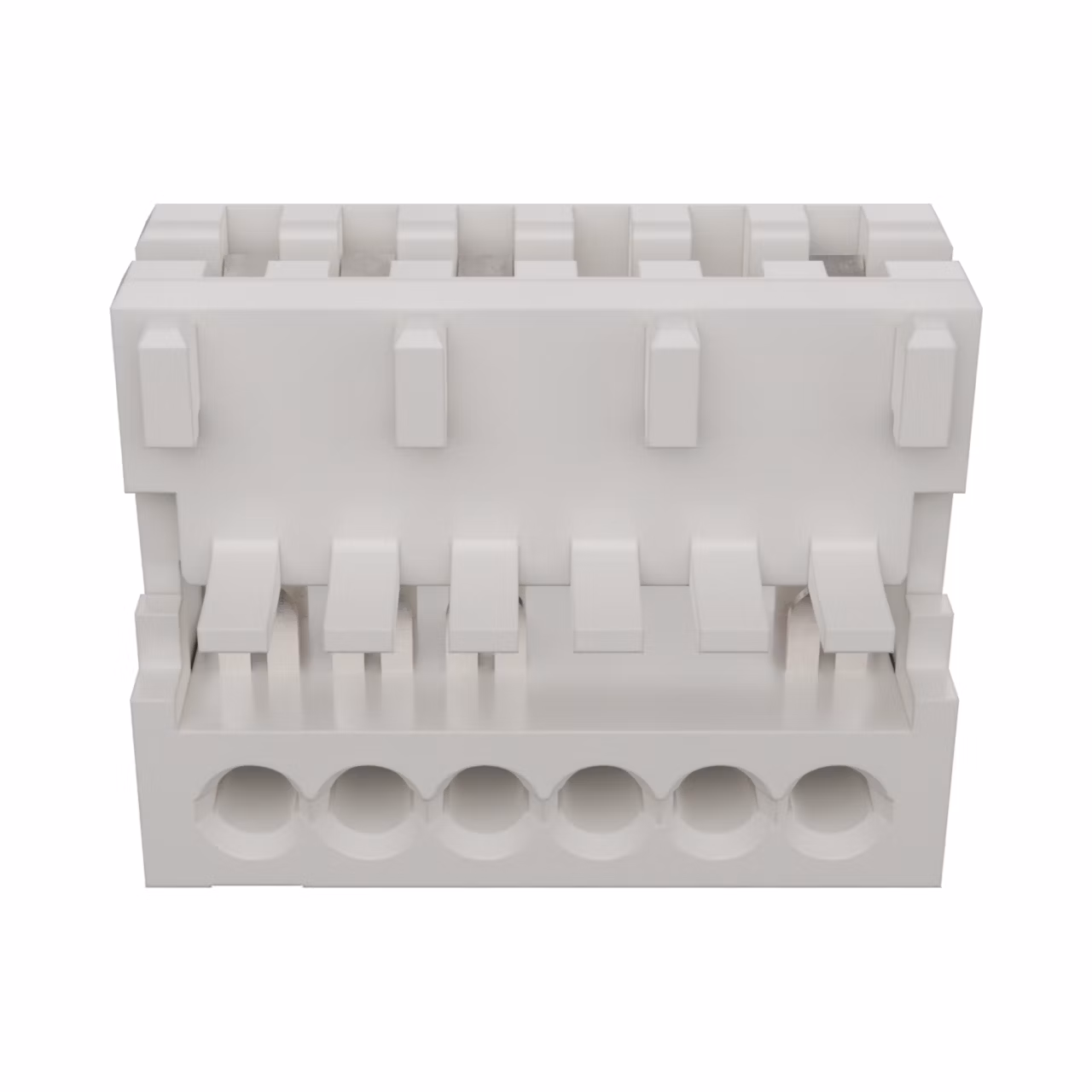 Appli-Mate RAST 2.5 IDT Housing, 2.50mm Pitch, Direct/Indirect, Female, 6 Circuits, Position Keys B, D and F Removed, Voided Circuits 4 and 5 for sale