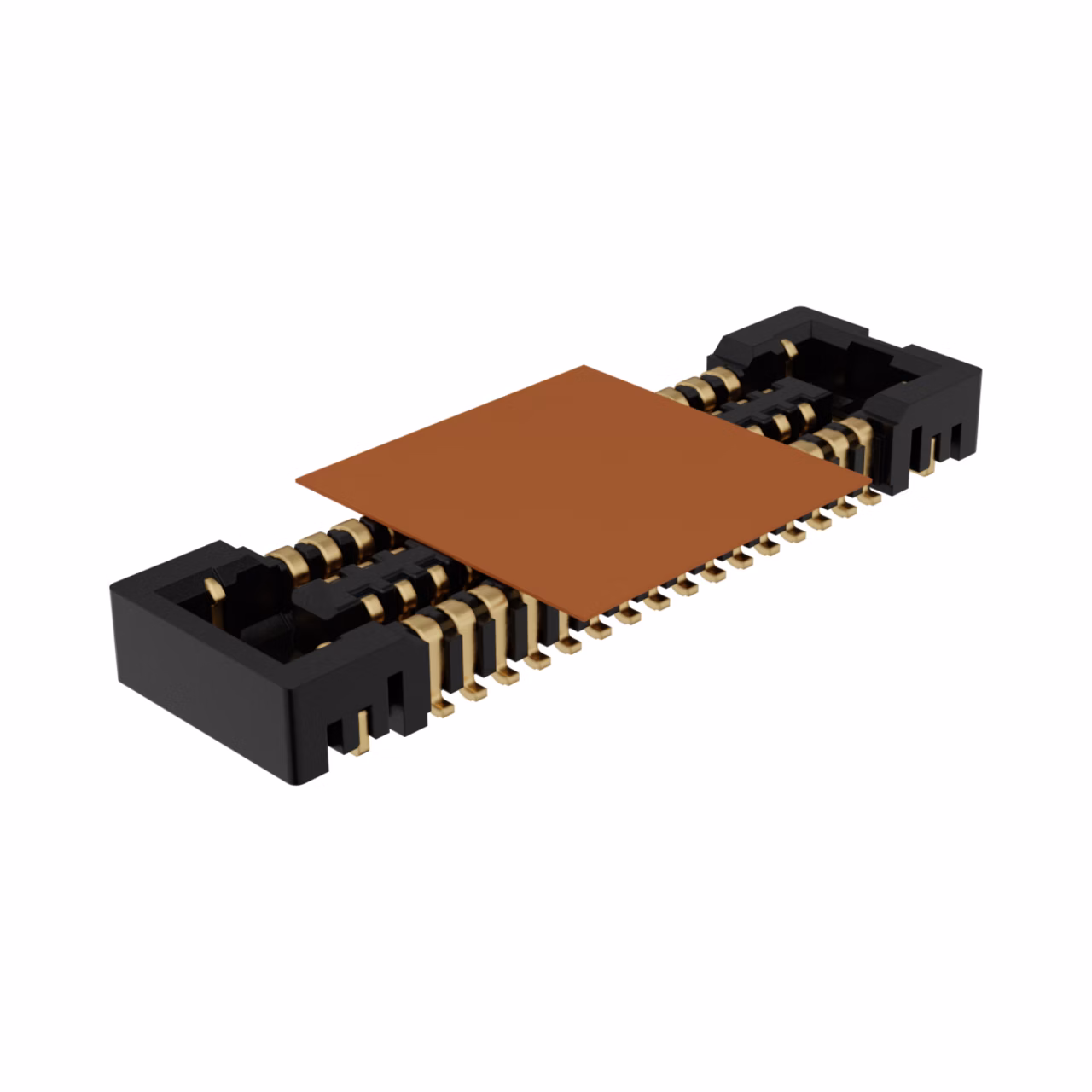 SlimStack Board-to-Board Receptacle, 0.40mm Pitch, Surface Mount, Dual Row, Vertical, 1.00mm Stacking Height, with Solder Tabs, with Vacuum Tape, 32 Circuits for sale