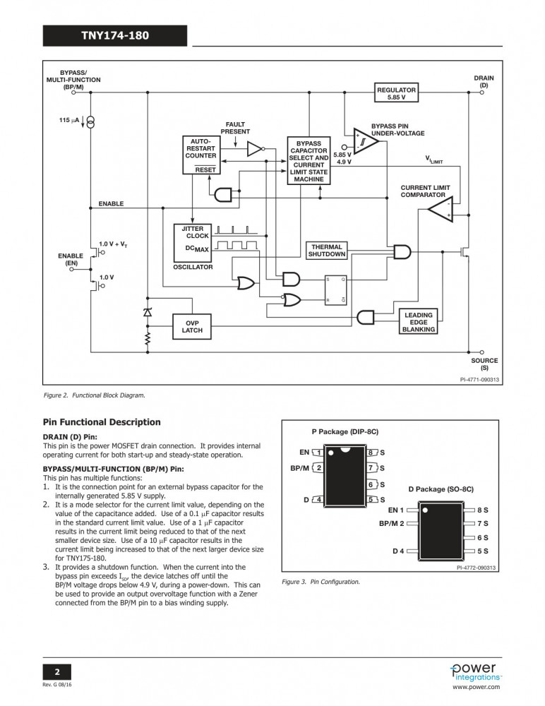 TNY178DG-TL technical document page 2