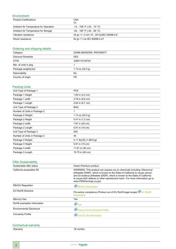 XS608B1NBM12 technical document page 2