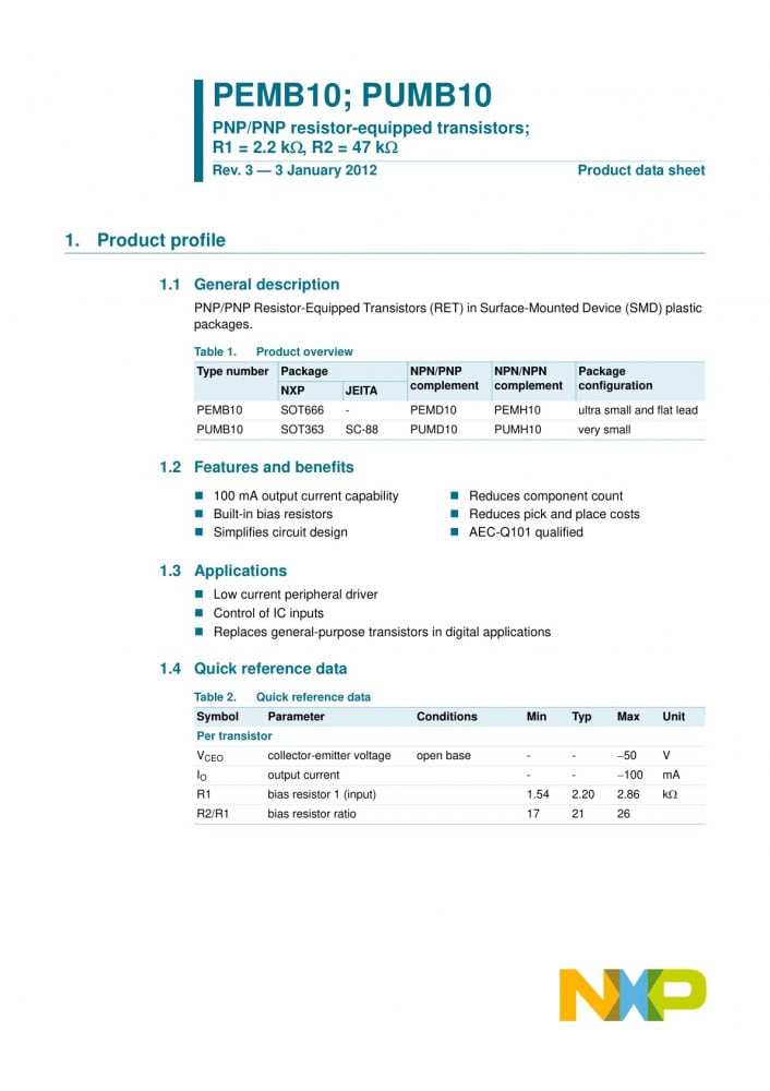 PEMB10 datasheet page 2