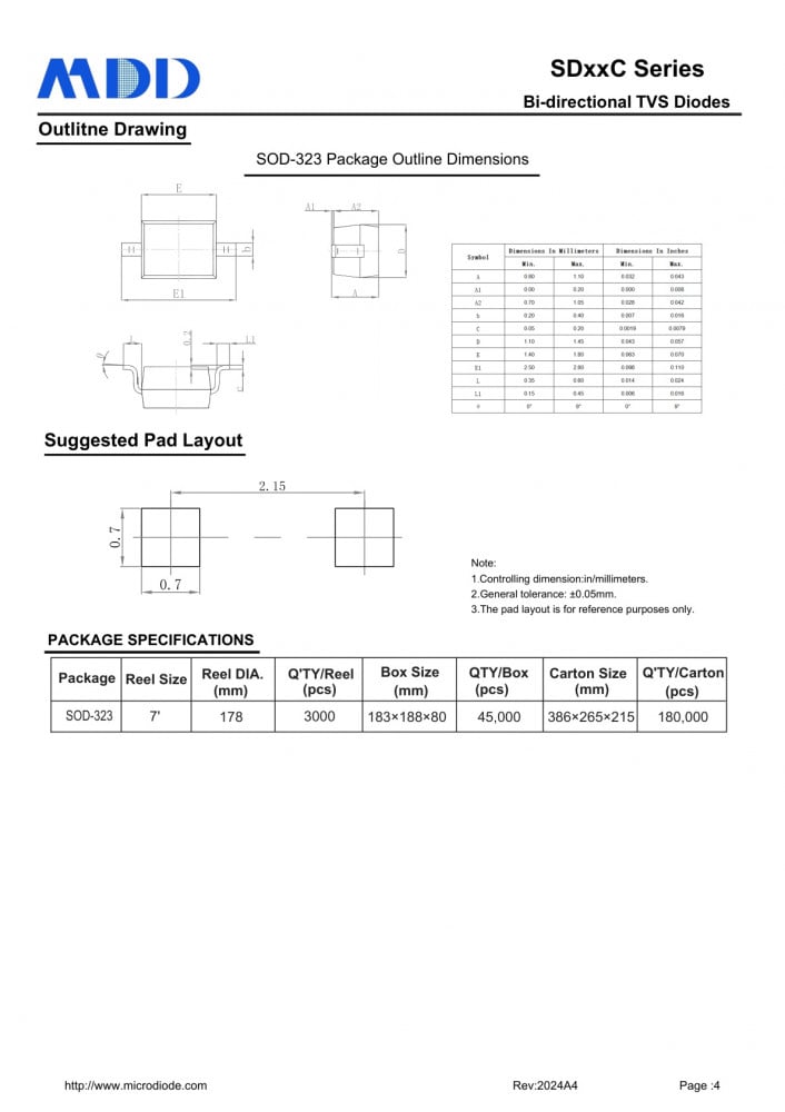 MDD SD05C datasheet page 4