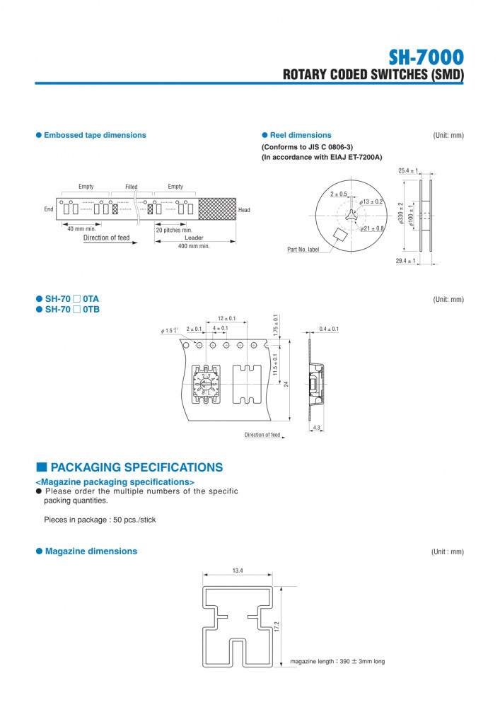Nidec SH-7050TB datasheet page 6