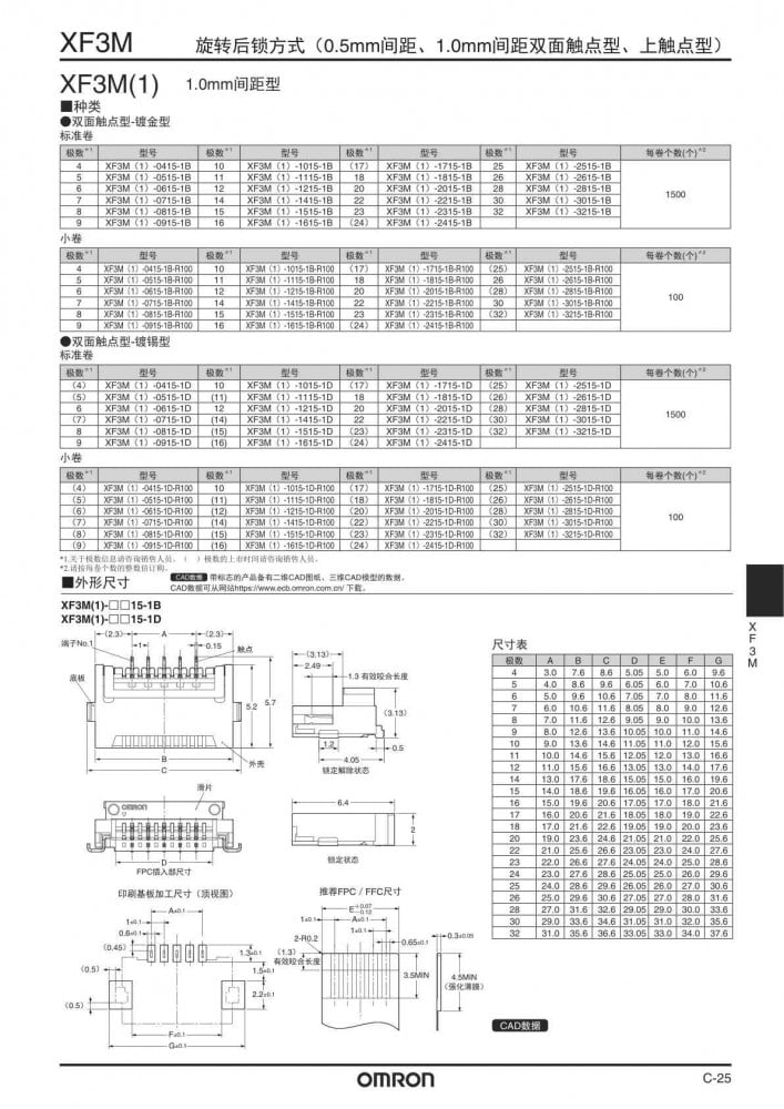 OMRON XF3M datasheet page 5