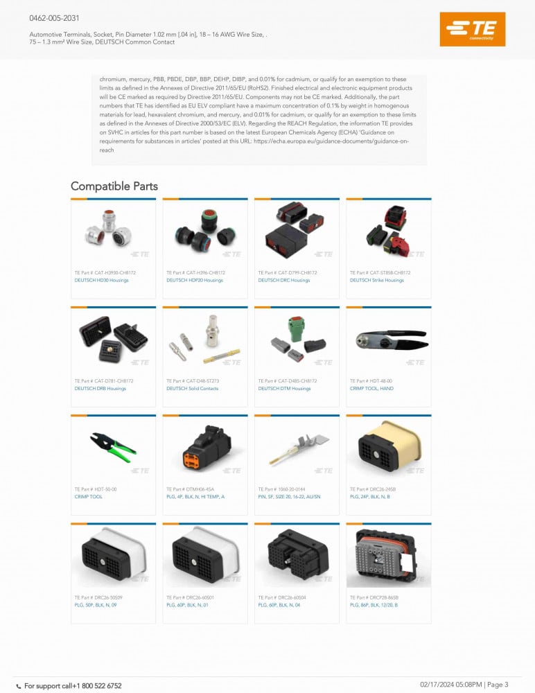 0462-005-2031 technical document page 3