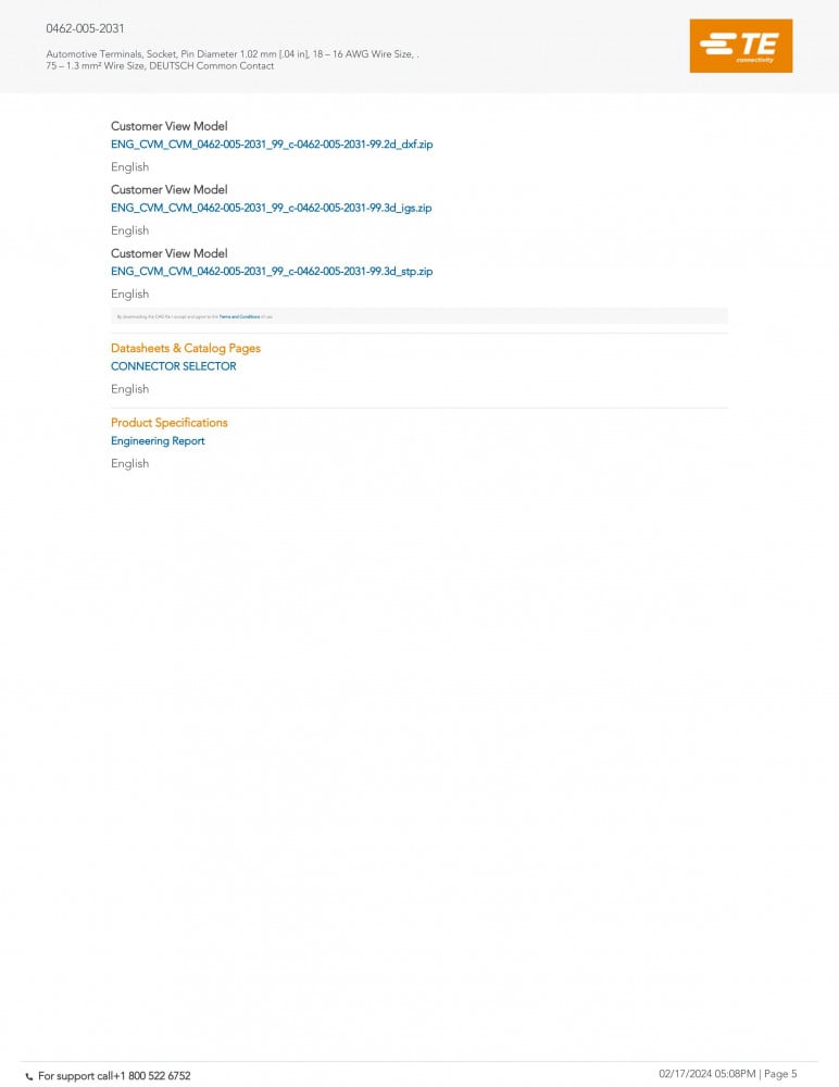 0462-005-2031 technical document page 5